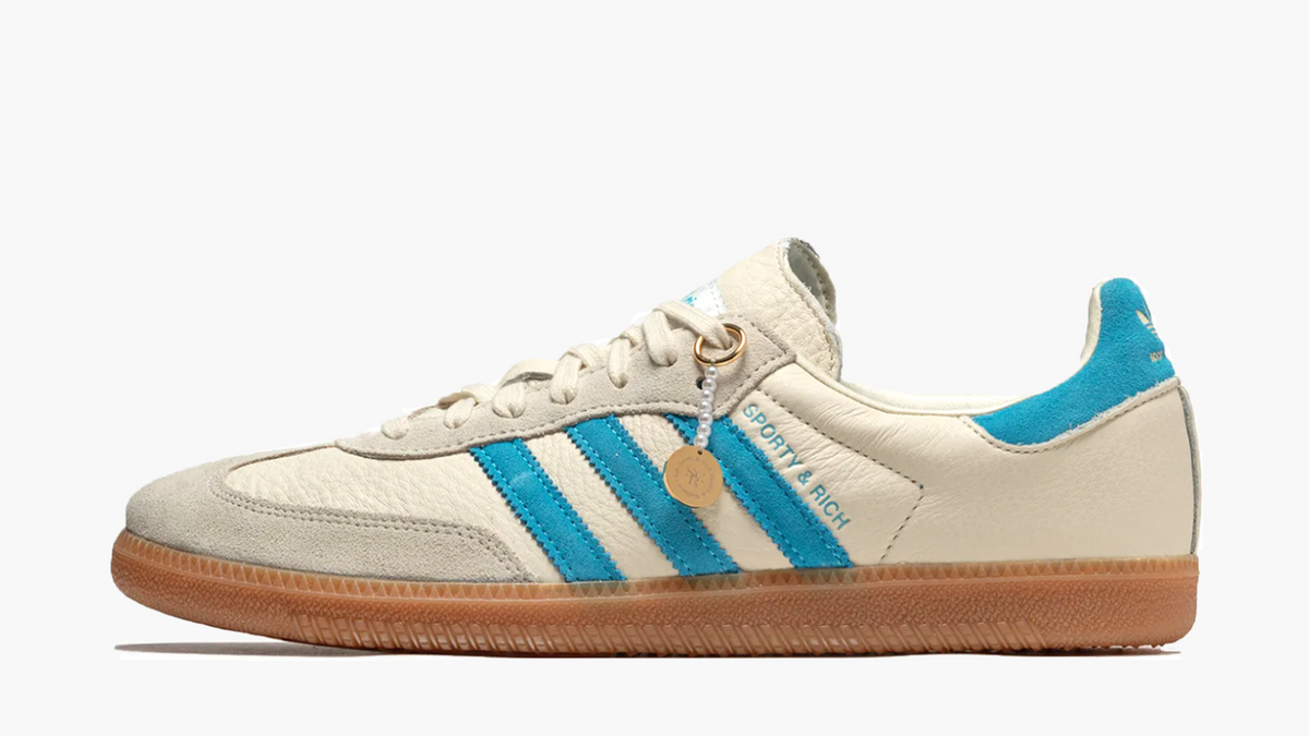 Adidas Samba x Sporty & Rich Cream Blue | The Sneaker Store