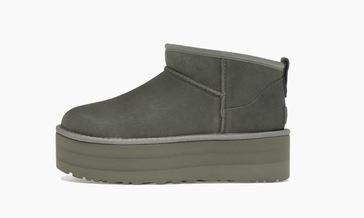 UGG Classic Ultra Mini Platform Boot Moss Green | The Sneaker Store