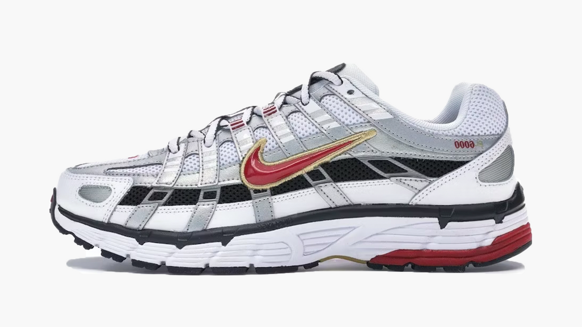 Nike P-6000 White Gold Red | The Sneaker Store
