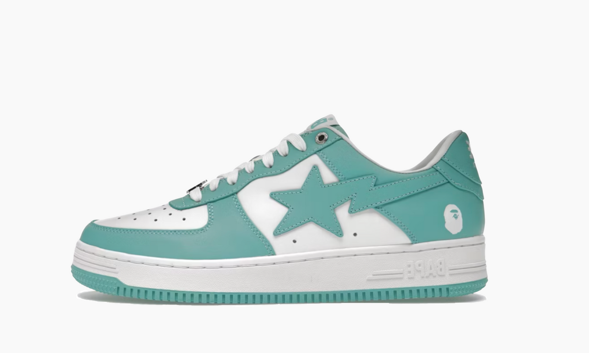 A Bathing Ape Bape Sta White Green | The Sneaker Store